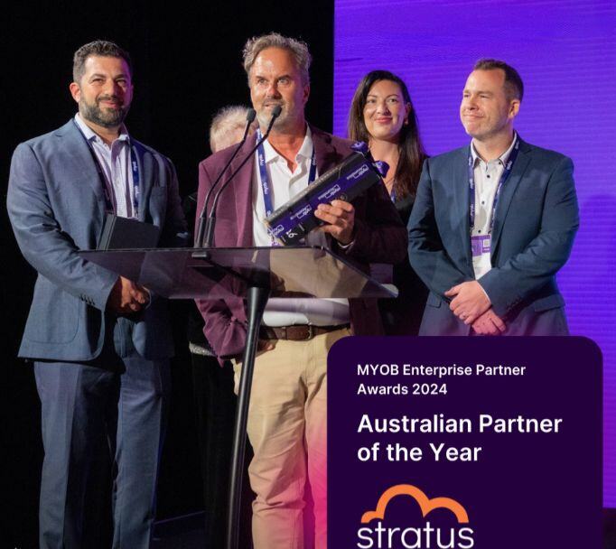 Stratus Consulting Group Named MYOB Partner of the Year 2024 🎉